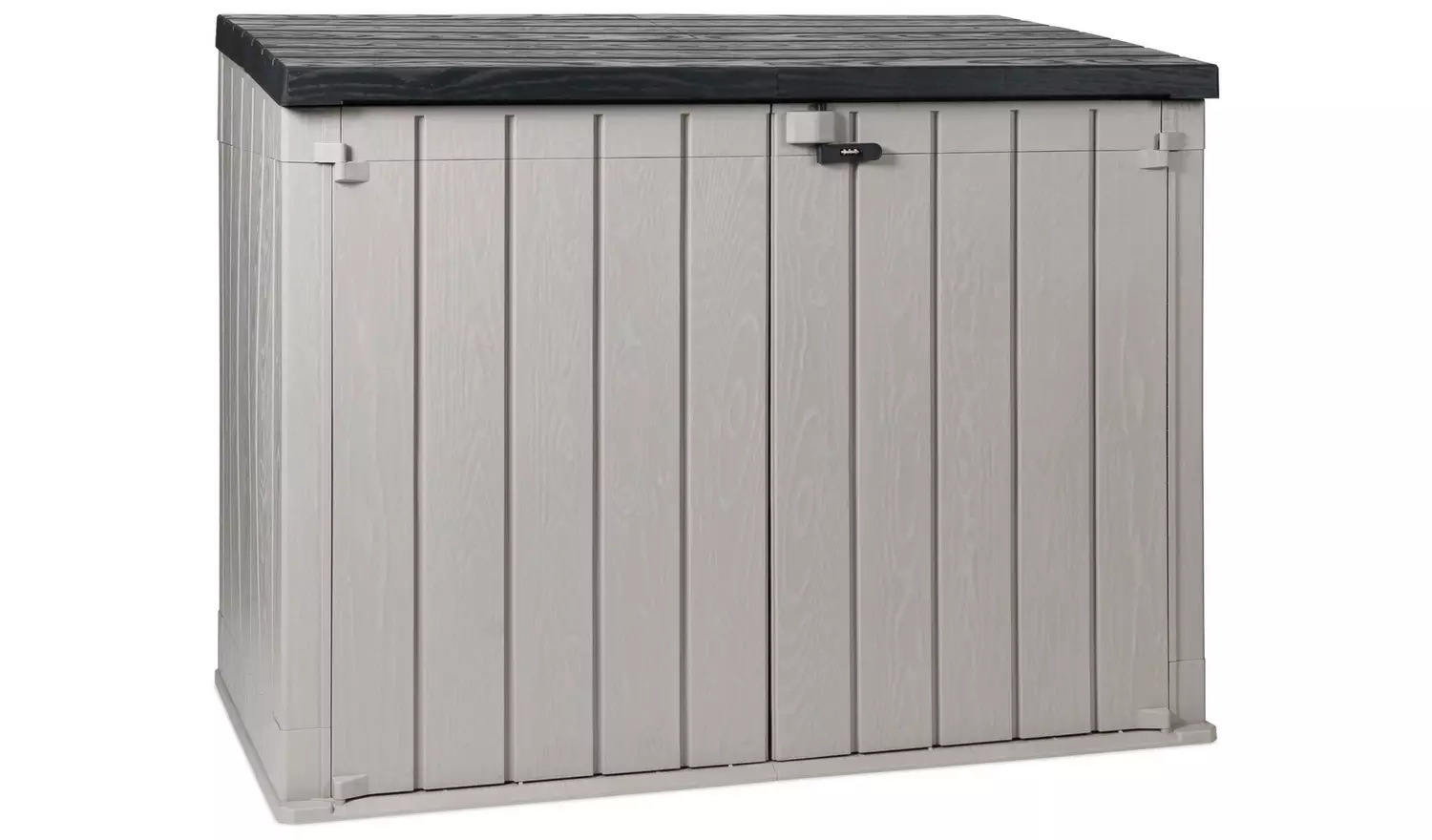 Toomax Storaway 1270L Wood Effect Garden Storage Box - Grey